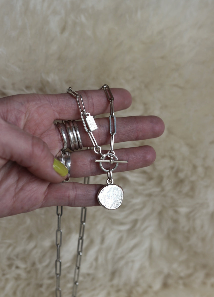 Silver Medallion Necklace #7 – Vancrafted Studio